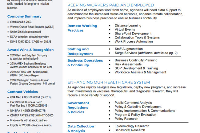 Capabilities Statement | Ripple Effect