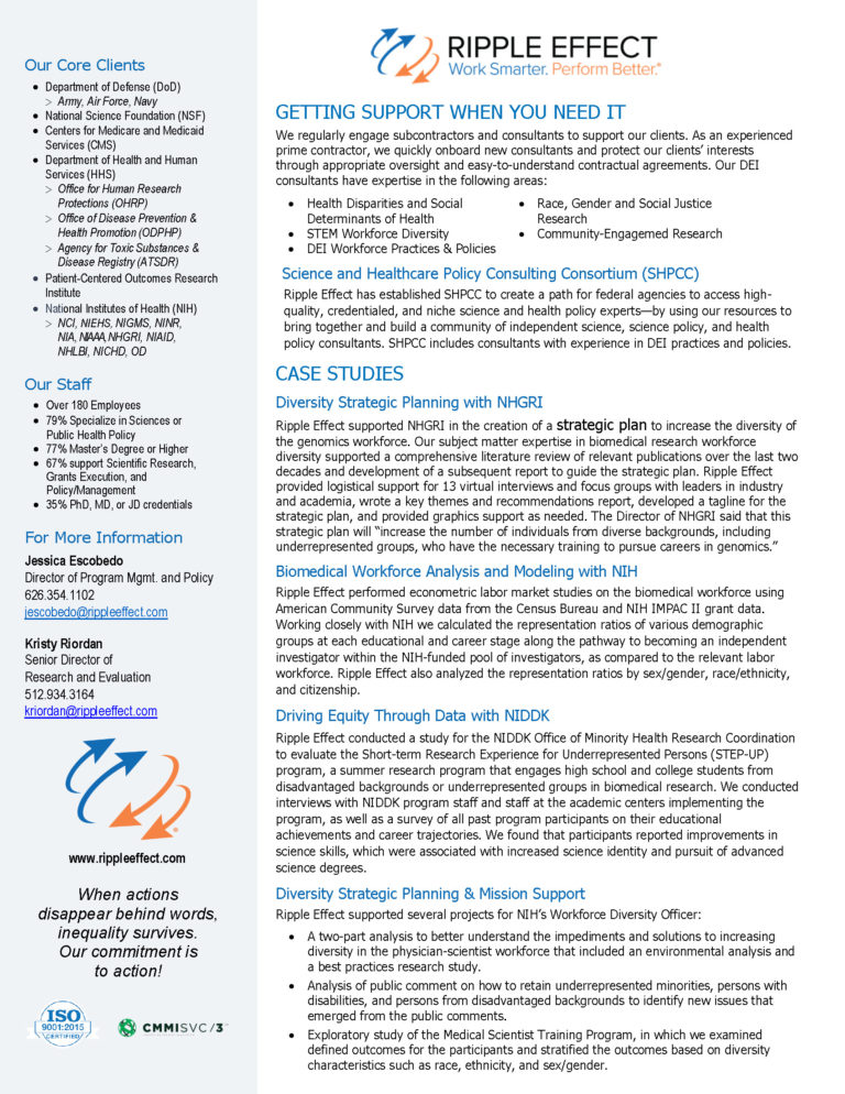 Capabilities Statements | Ripple Effect