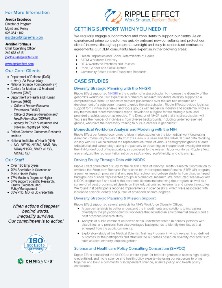 Capabilities Statements | Ripple Effect