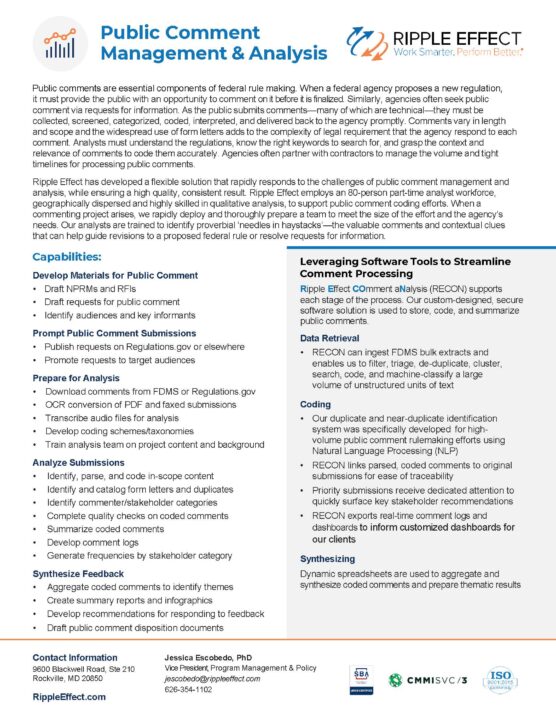 Capabilities Statements | Ripple Effect